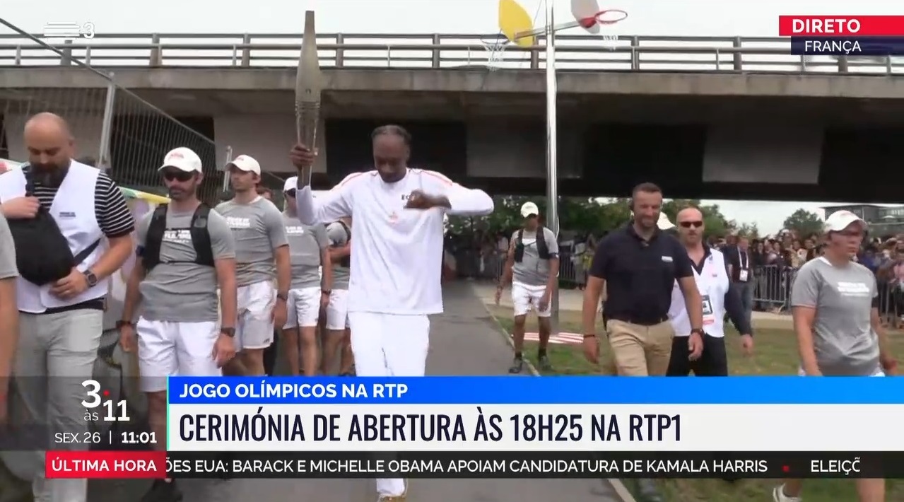 Snoop Dogg carrega tocha por Paris | RTP Madeira Snoop Dogg carrega tocha por Paris | RTP Madeira